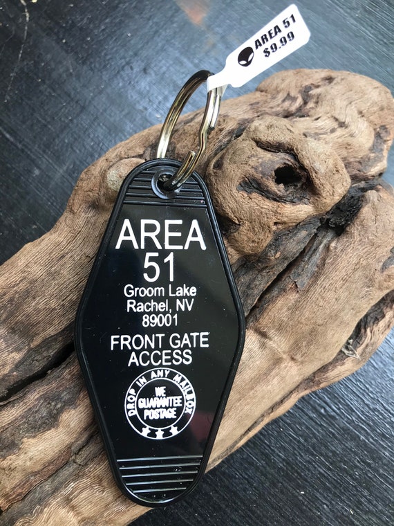 AREA 51 UFO Vintage Style Motel Key Fob Keychain - Etsy