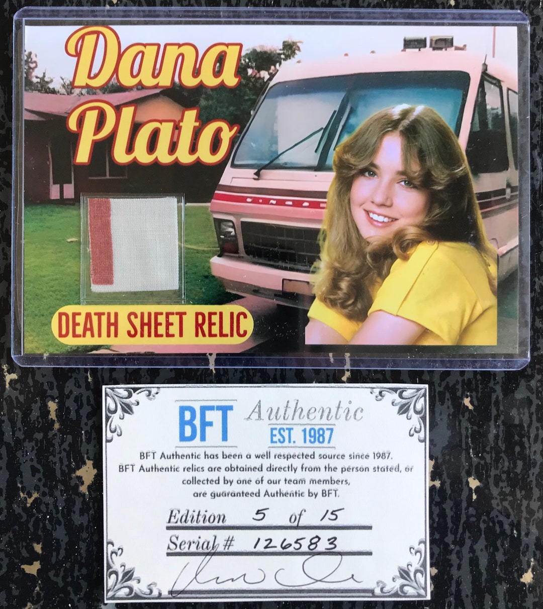 Dana Plato Death Sheet Swatch With Certificate of Authenticity - Etsy