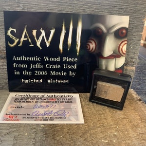 Saw III Movie Authentic Prop Jeff’s Wooden Crate Relic Horror - Etsy