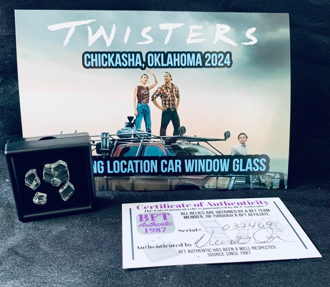 Twisters Filming Location Authentic Relic Tornado Disaster Car Window ...