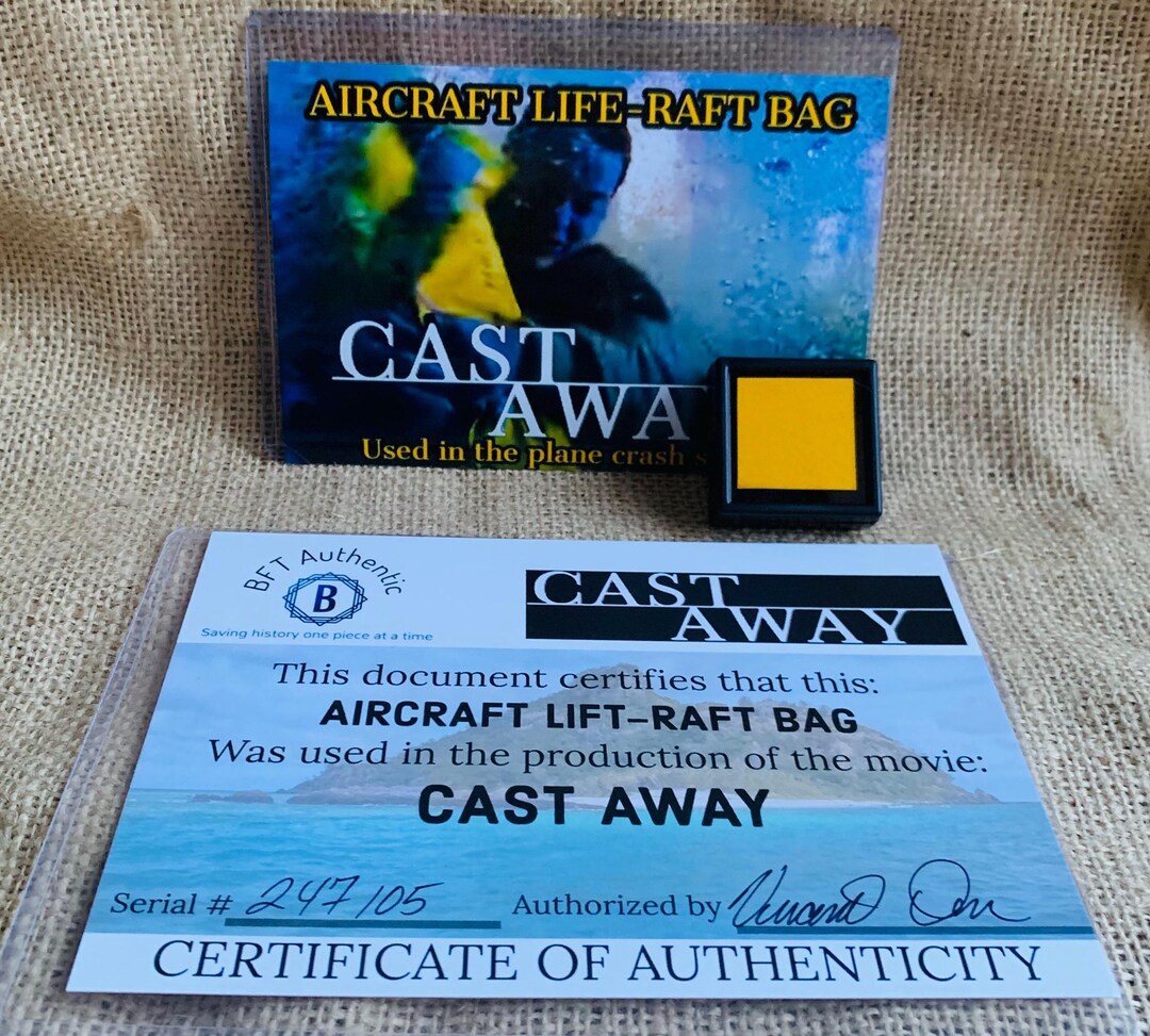 Cast Away Original Movie Prop Aircraft Lift Bag Tom Hanks - Etsy