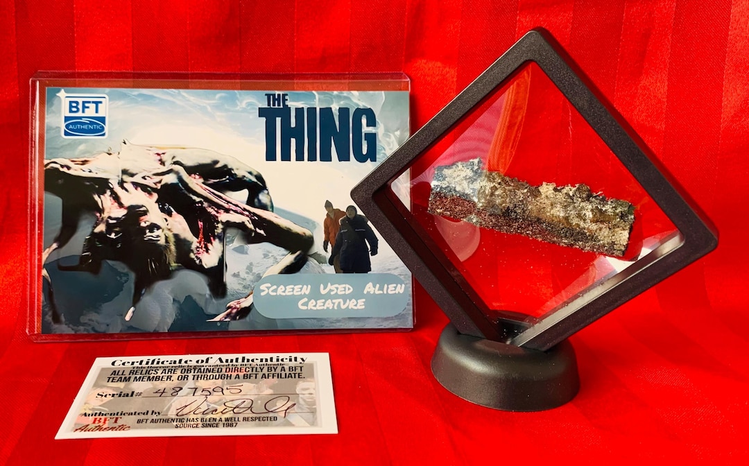 The Thing 2011 Original Screen Used Prop Alien Burnt Body Numbered COA ...