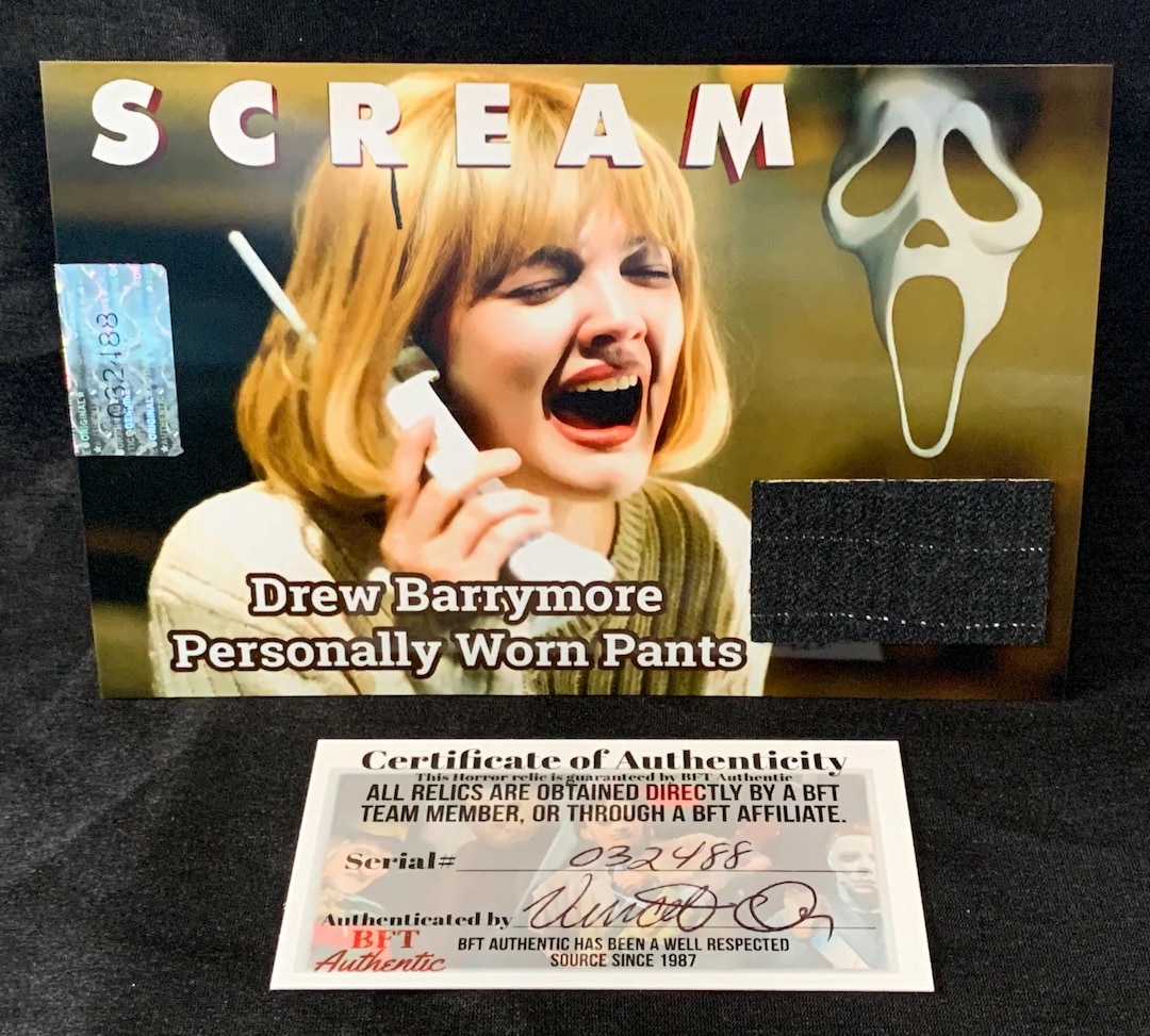 Drew Barrymore Personally Worn Pants Swatch Scream - Etsy