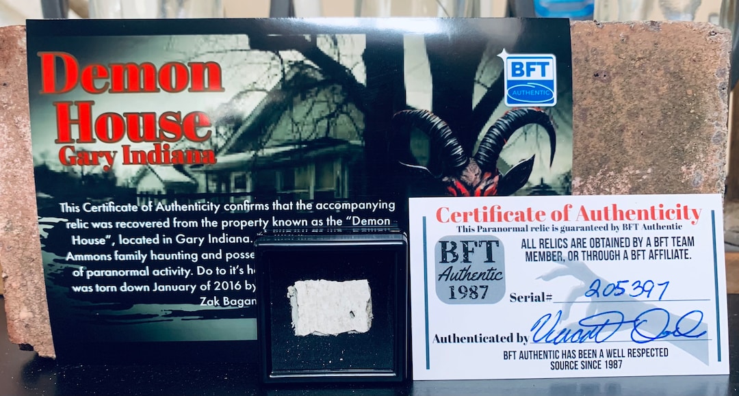 Demon House Haunted Relic With COA Gary Indiana Paranormal - Etsy