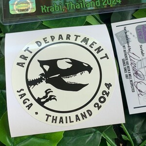 Jurassic World Rebirth Original SAGA Art Department Crew Decal - Etsy ...