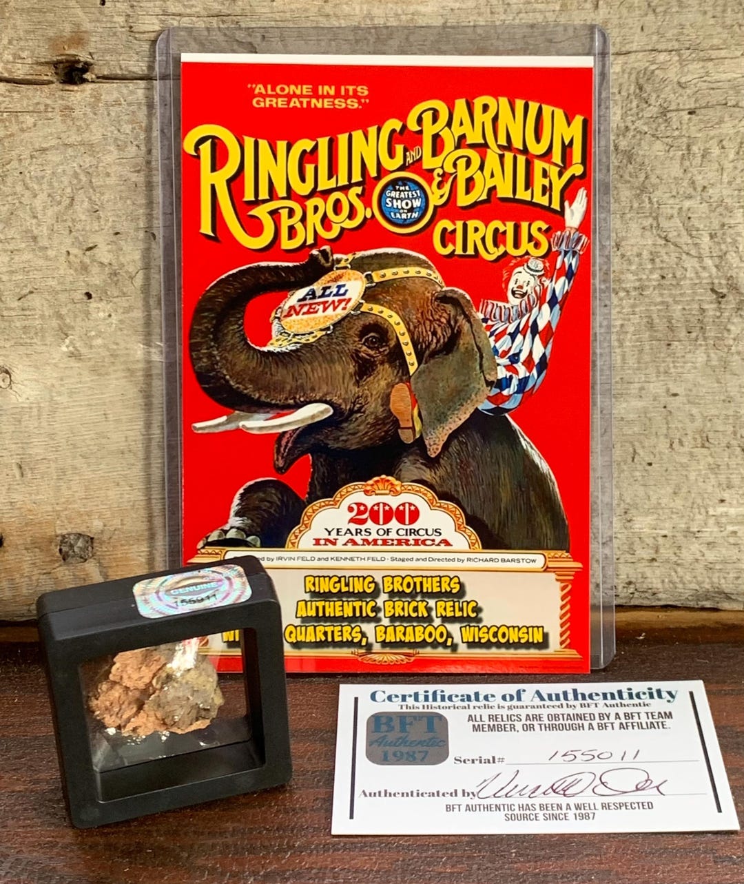 Ringling Brothers Circus Historical Location Relic - Etsy