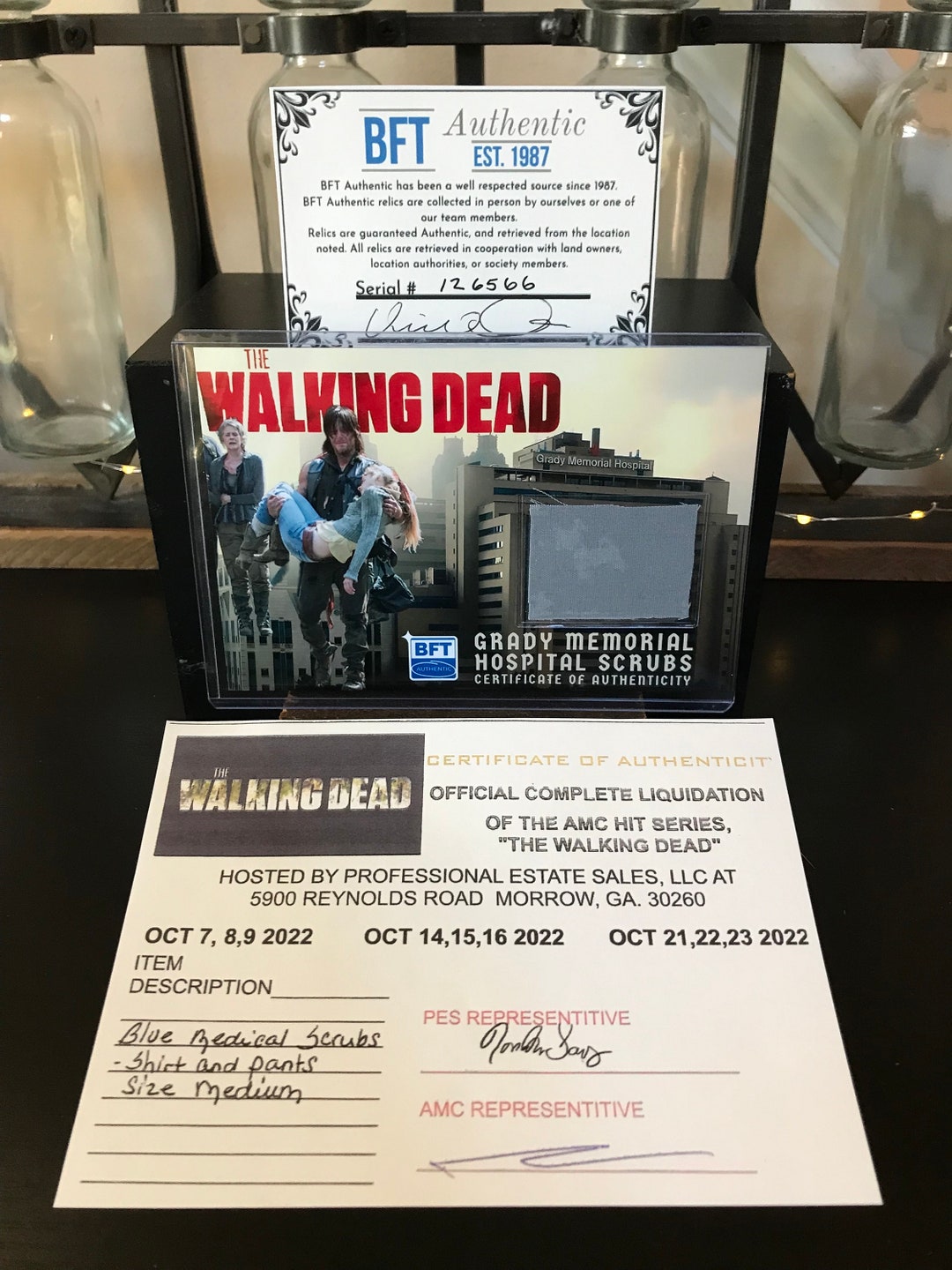 Walking Dead Authentic Prop Grady Hospital Scrubs With COA - Etsy