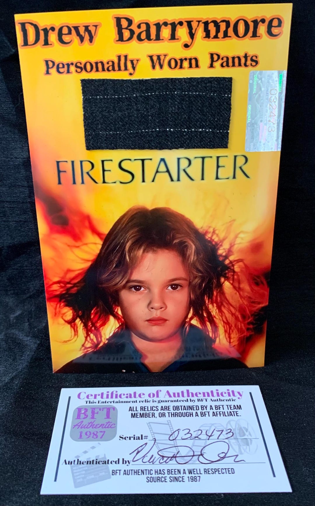 Firestarter 1984 Drew Barrymore Personally Worn Pants Swatch Etsy