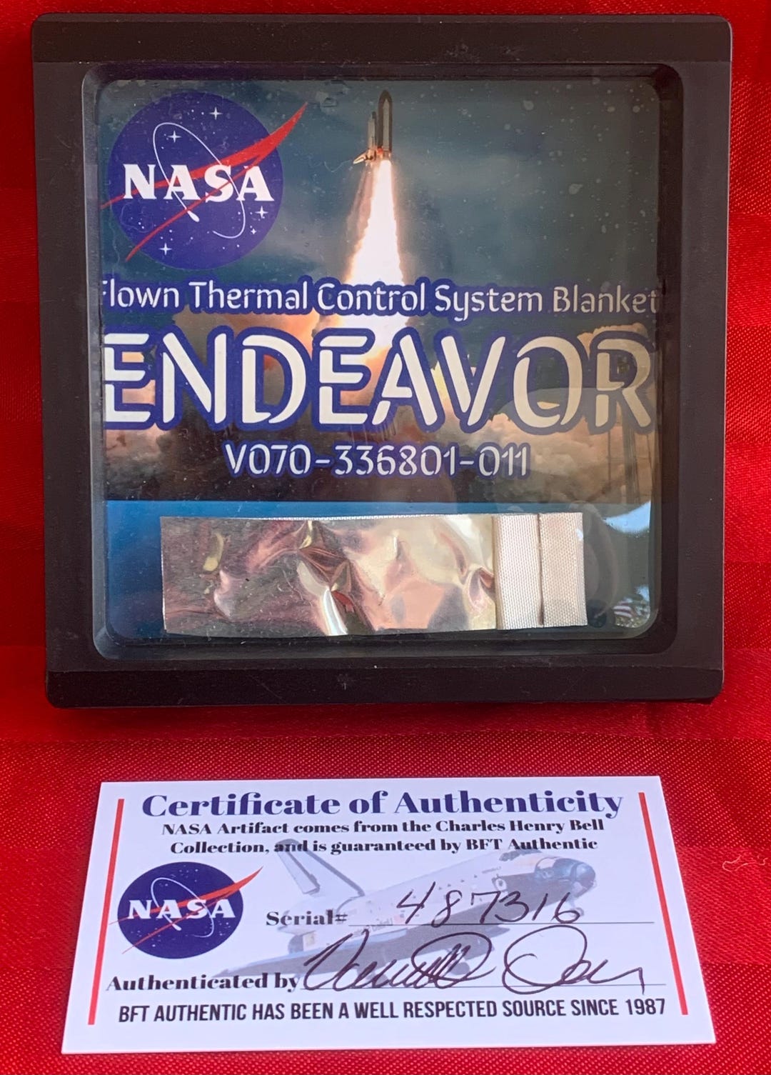 NASA Space Shuttle Endeavor Flown Thermal Control System Blanket ...