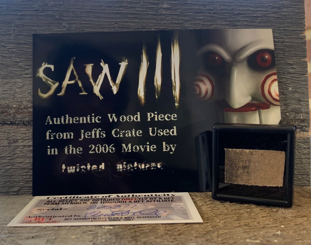 Saw III Movie Authentic Prop Jeff’s Wooden Crate Relic Horror - Etsy
