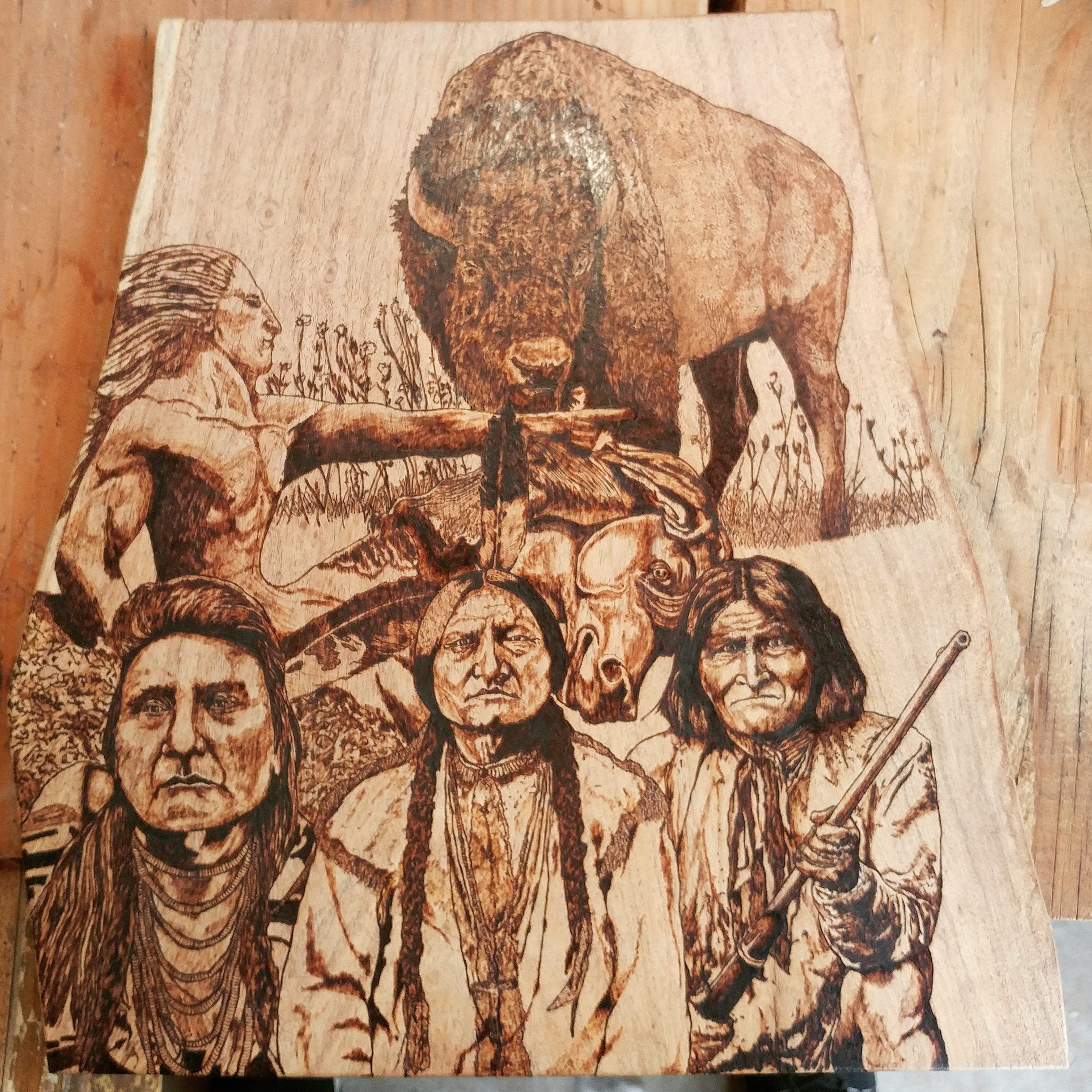 Large Wood Panel With Custom Burned on Design - Etsy