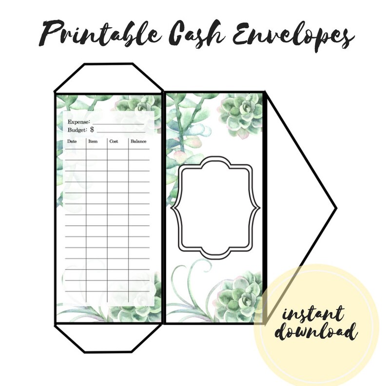 Cash Envelopes In This Life Money Envelopes Diy Envelope Template 