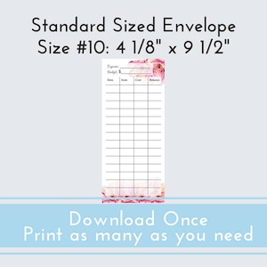 DIY Cash Envelope Printable Cash Budgeting Template Dave | Etsy