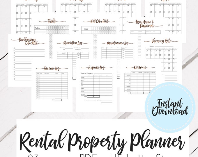 Rental Property Organizer Airbnb Printable Planner Air Bnb | Etsy