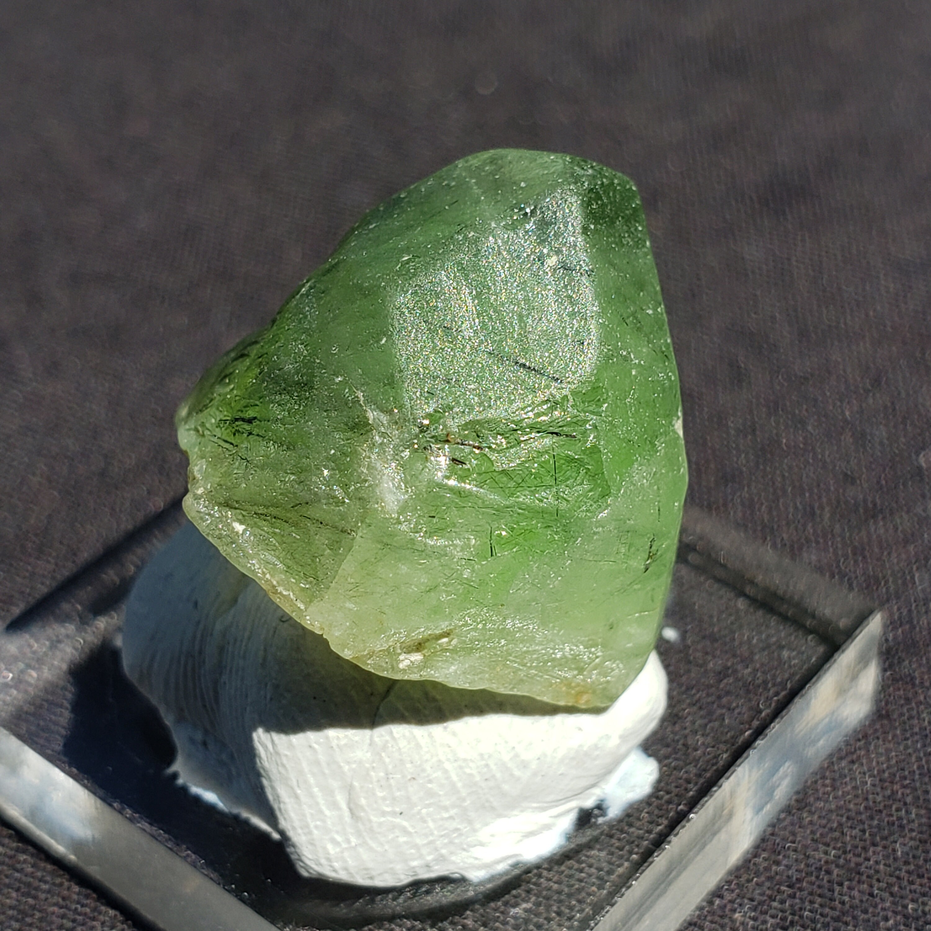 LUDWIGITE Inclusions Rough Peridot Terminated Crystal 6.3 | Etsy