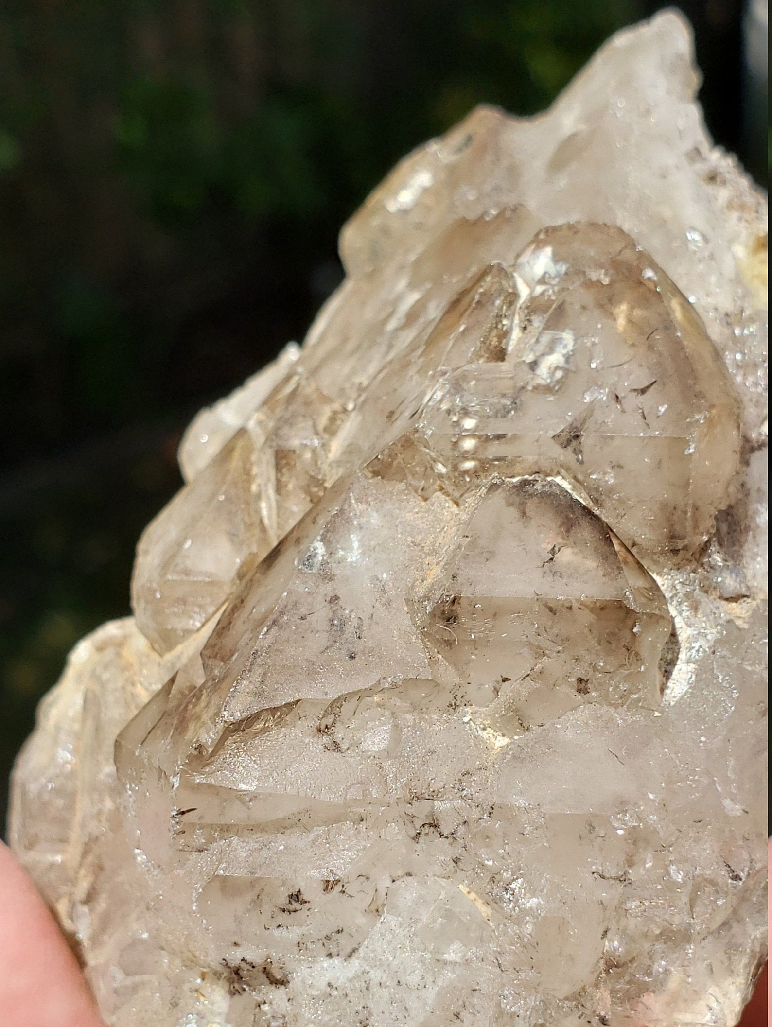 Handheld Elestial Smoky Quartz Crystal Brazil 308 Grams - Etsy