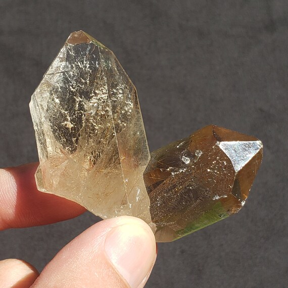 Golden Rutilated Quartz Crystal Brazil | Etsy