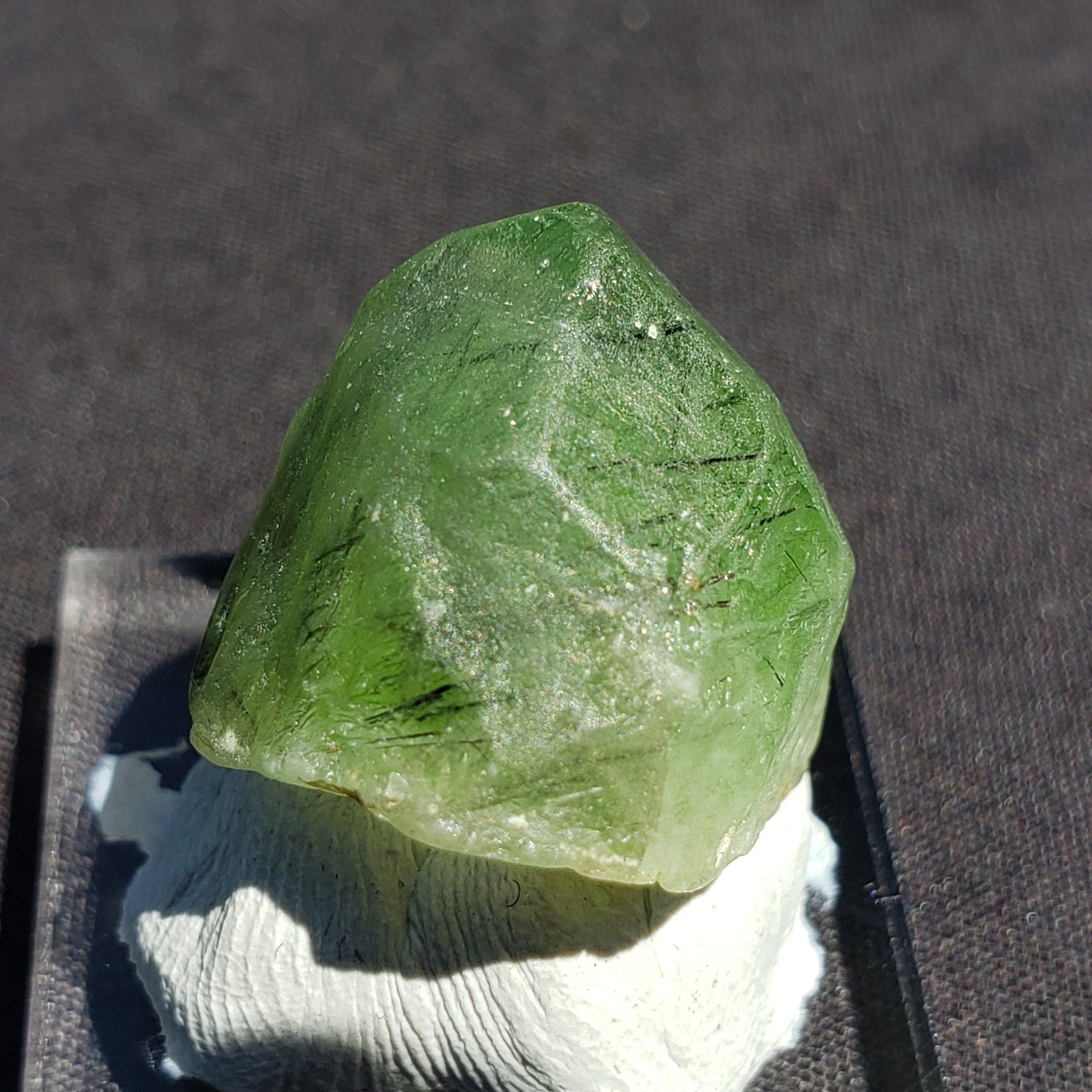 LUDWIGITE Inclusions Rough Peridot Terminated Crystal 6.3 | Etsy