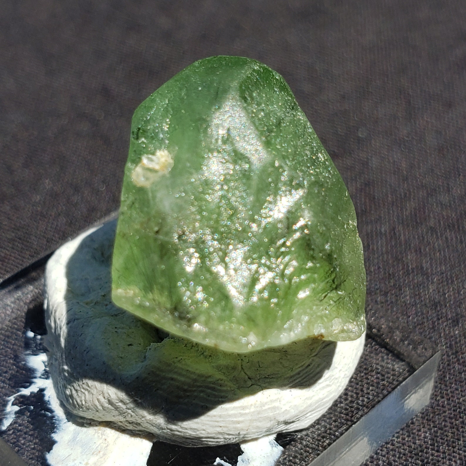 LUDWIGITE Inclusions Rough Peridot Terminated Crystal 6.3 | Etsy