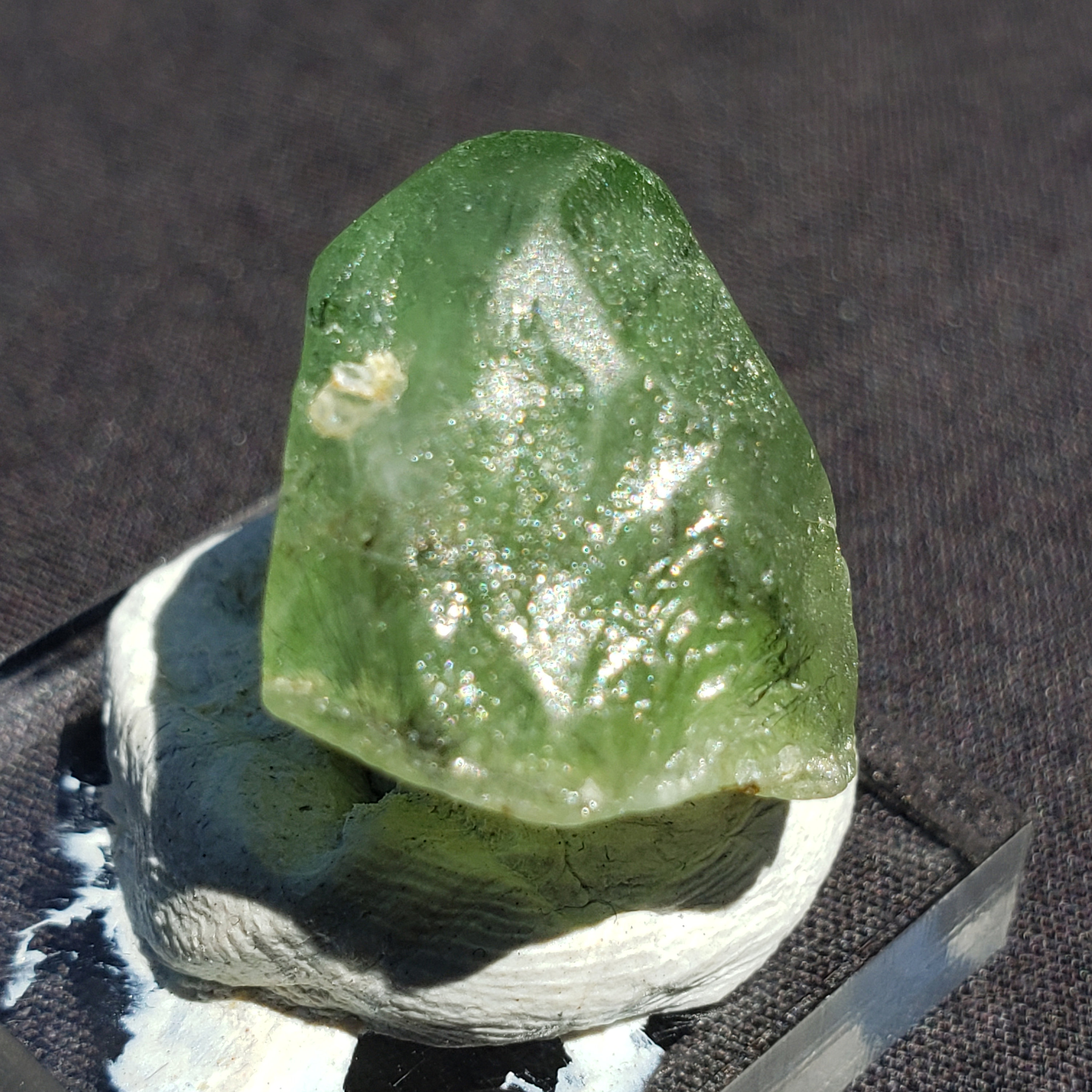 LUDWIGITE Inclusions Rough Peridot Terminated Crystal 6.3 | Etsy