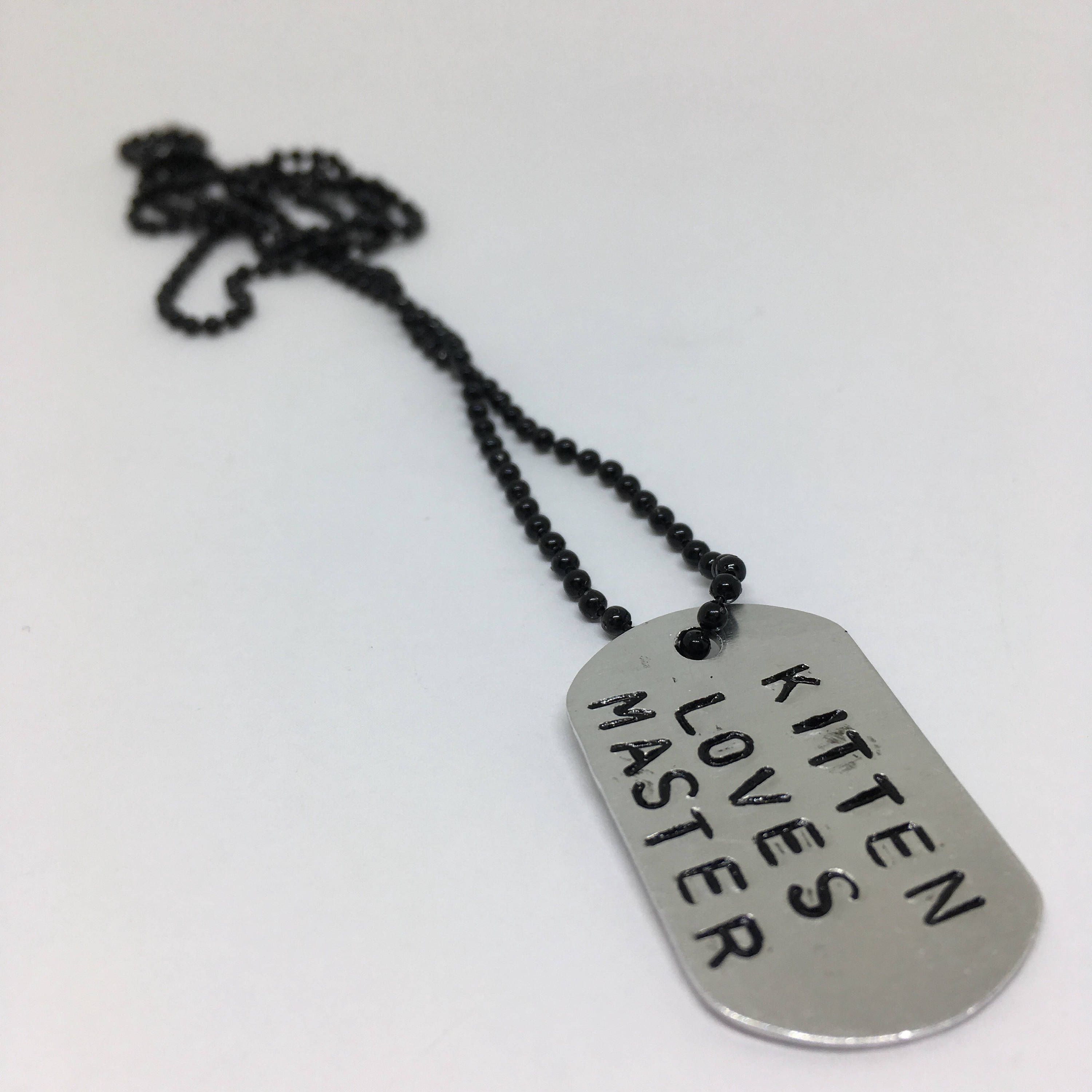 Kitten Master Necklace Kitten Loves Master Bdsm Necklace - Etsy