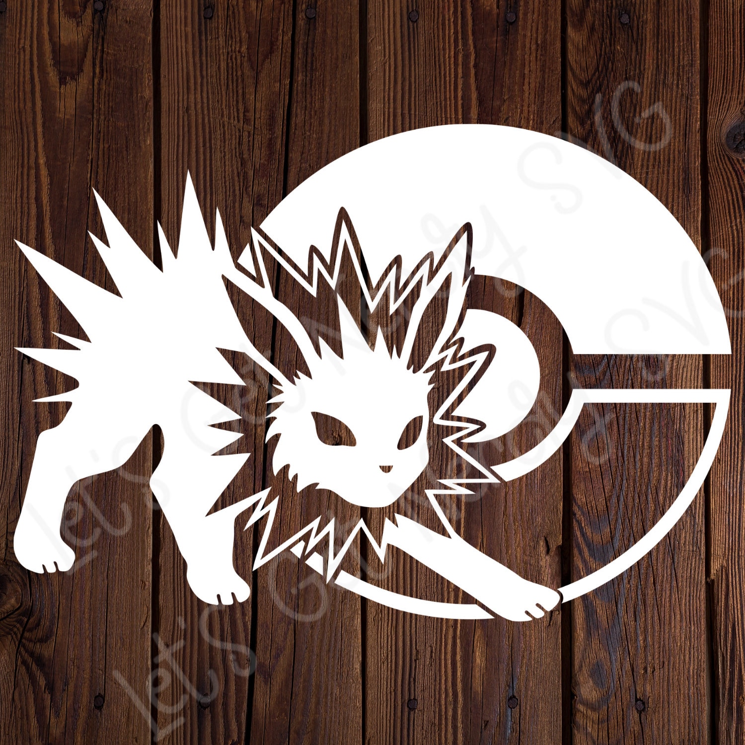 Jolteon With Pokeball SVG - Pokemon Svg, Dxf, Pdf, Png, Jpg Clipart ...