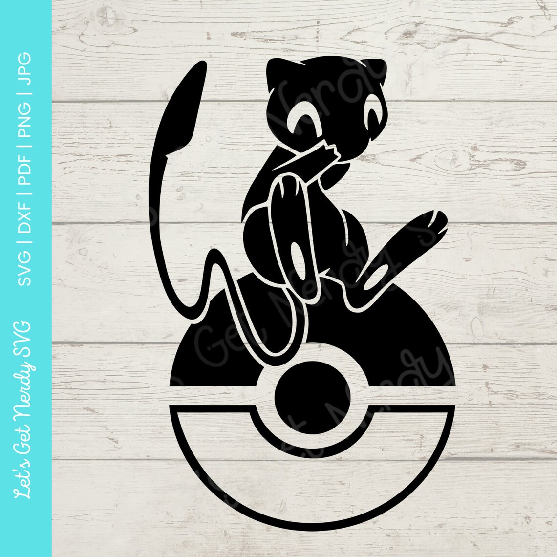 Mew With Pokeball SVG Pokemon Svg Dxf Pdf Png Jpg - Etsy