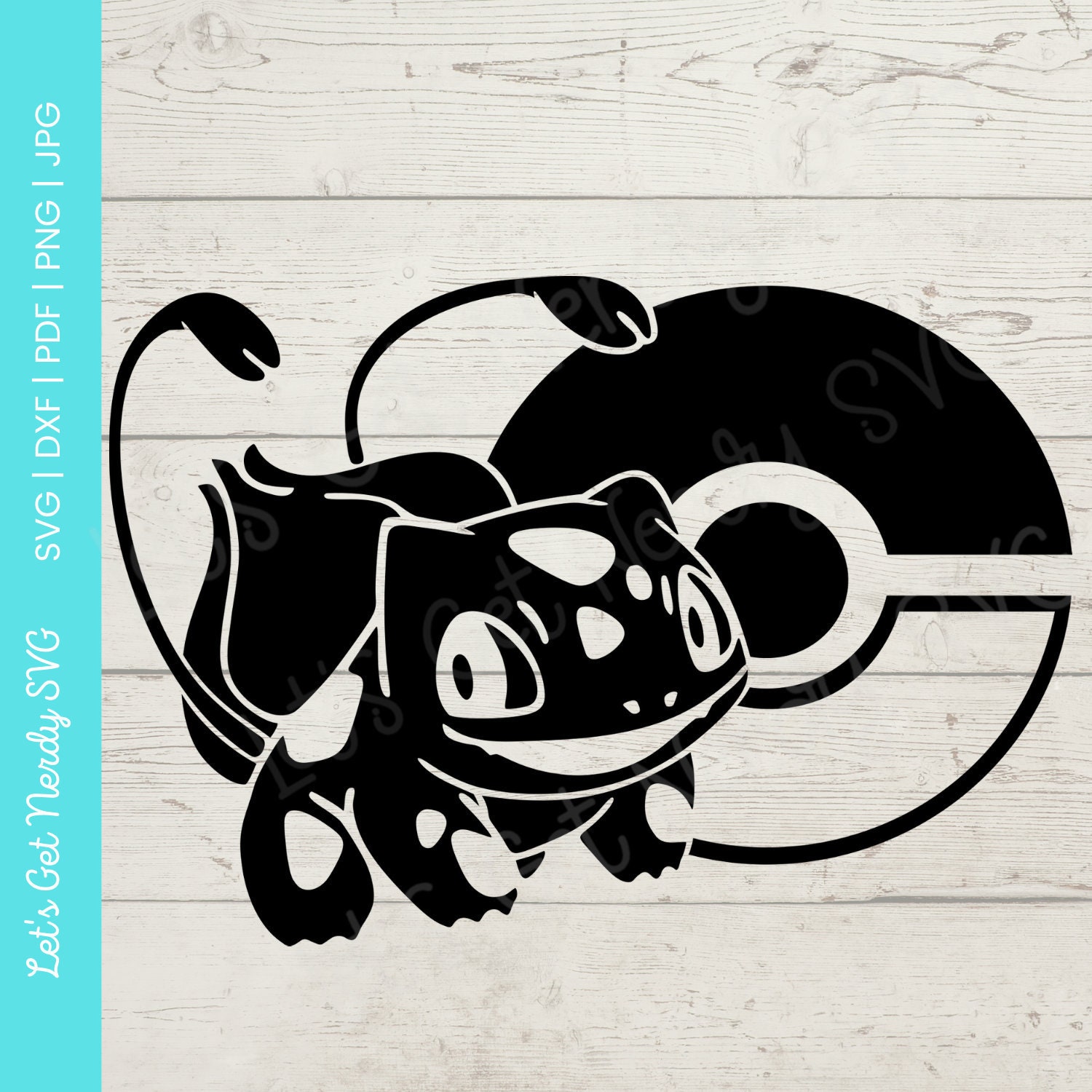 Bulbasaur with Pokeball SVG pokemon svg dxf pdf png jpg | Etsy