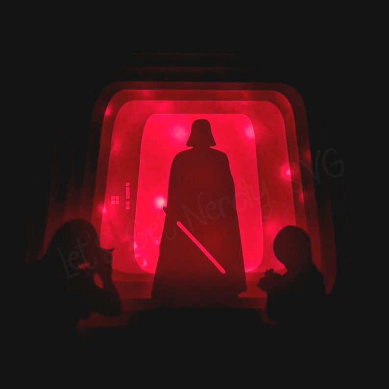 Darth Vader Rogue One Shadow Box Svg-digital Download Craft - Etsy Canada