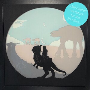 Hoth Shadow Box SVG - Digital Download Craft Svg, Png, Pdf - Star Wars ...