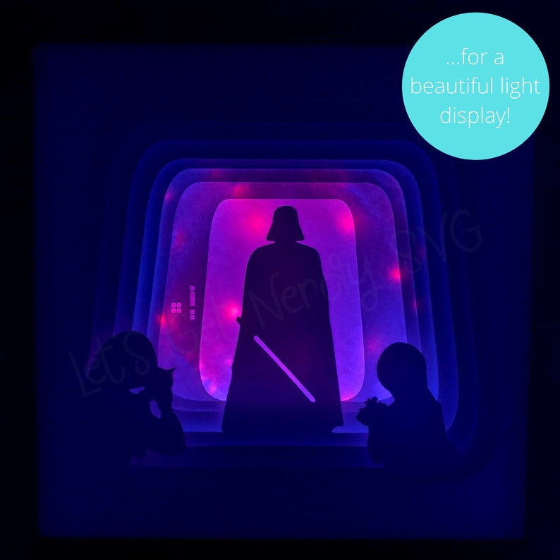 Darth Vader Rogue One Shadow Box Svg-digital Download Craft - Etsy Canada