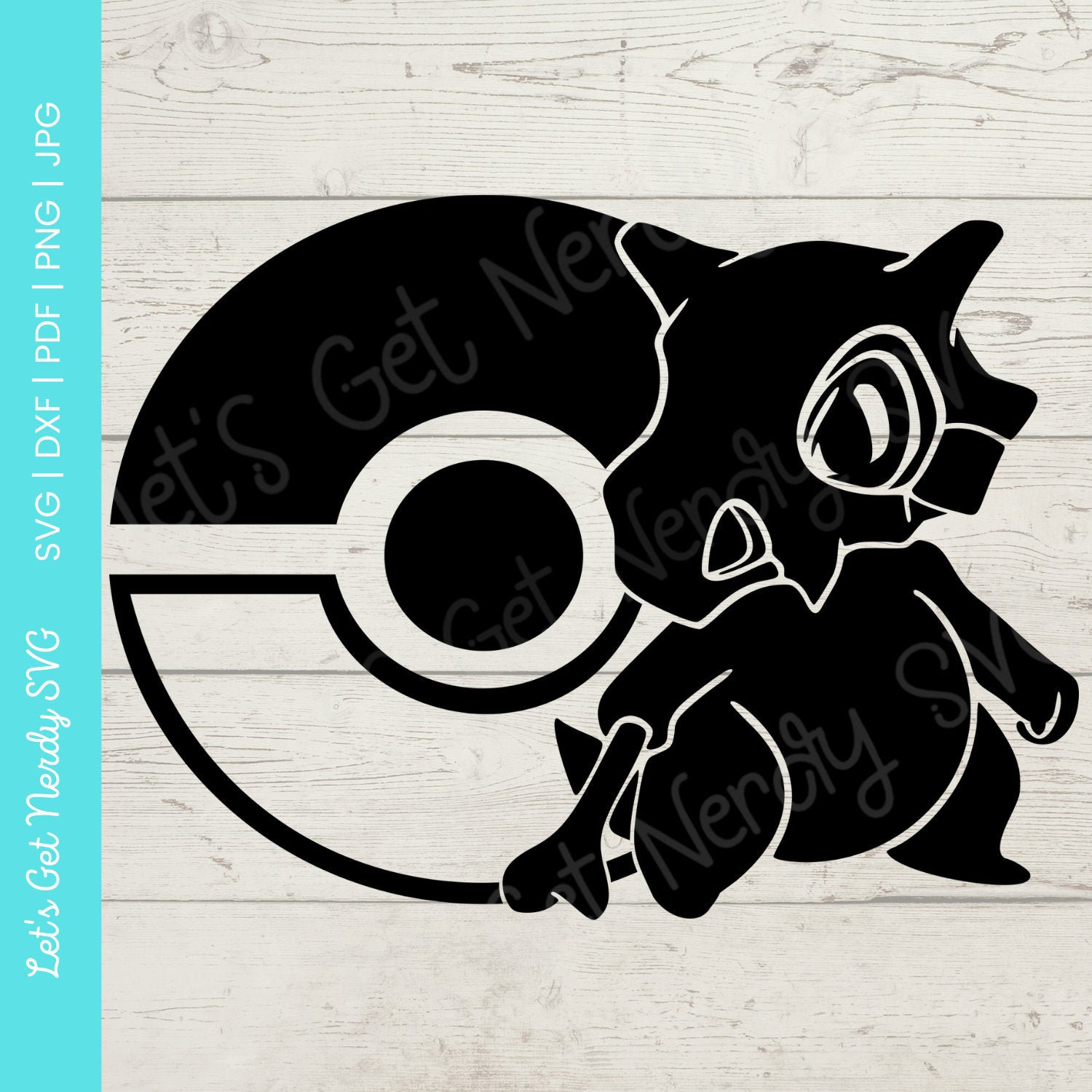 Cubone With Pokeball SVG Pokemon Svg Dxf Pdf Png Jpg | Etsy