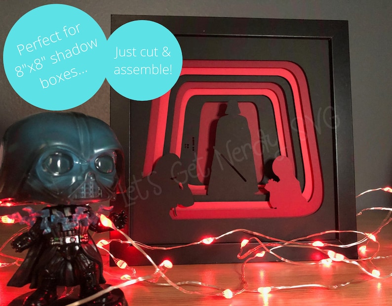 Darth Vader Rogue One Shadow Box Svg-digital Download Craft - Etsy Canada