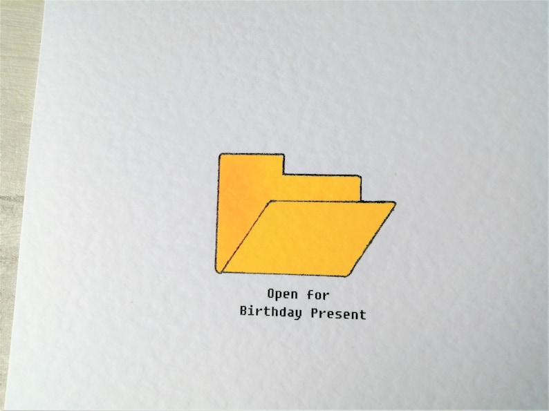 Computer Card Computer Birthday Card Funny Card for Dad | Etsy