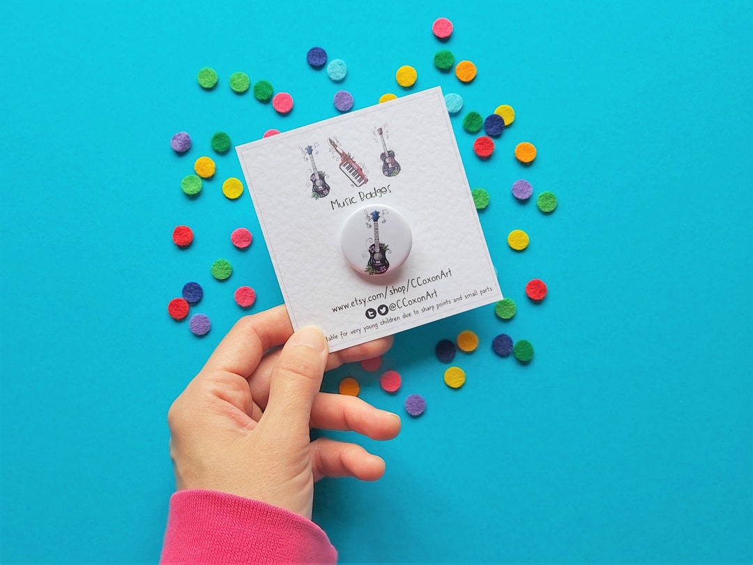 Ukulele Badge, Ukulele Stocking Filler, Ukulele Christmas Gift, Uke ...