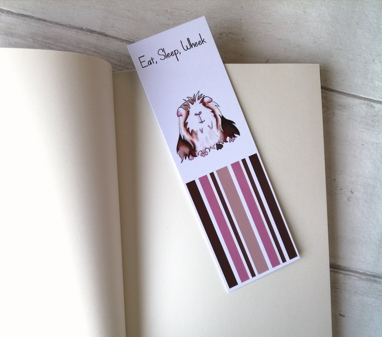 Guinea Pig Bookmark, Personalised Book Lover Gift, Guinea Pig Gift for ...