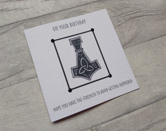 Thor Card Let's Get Hammered, Marvel, End Game, Infinity War, Infinity ...