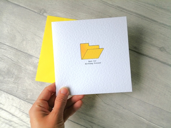 Computer Card Computer Birthday Card Funny Card for Dad - Etsy