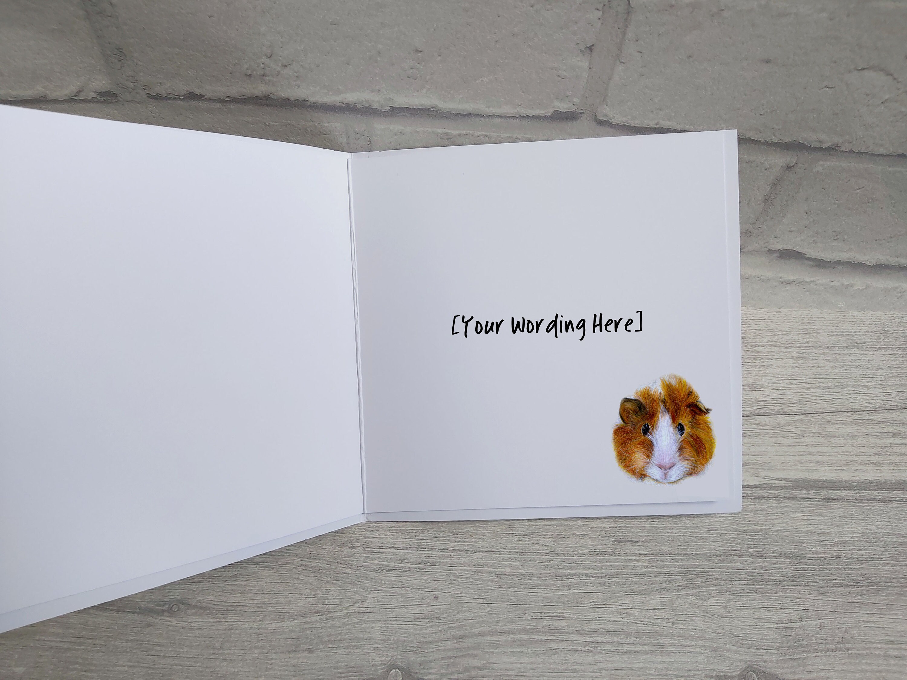 Guinea Pig Card Guinea Pig Lover Greeting Card Animal - Etsy UK