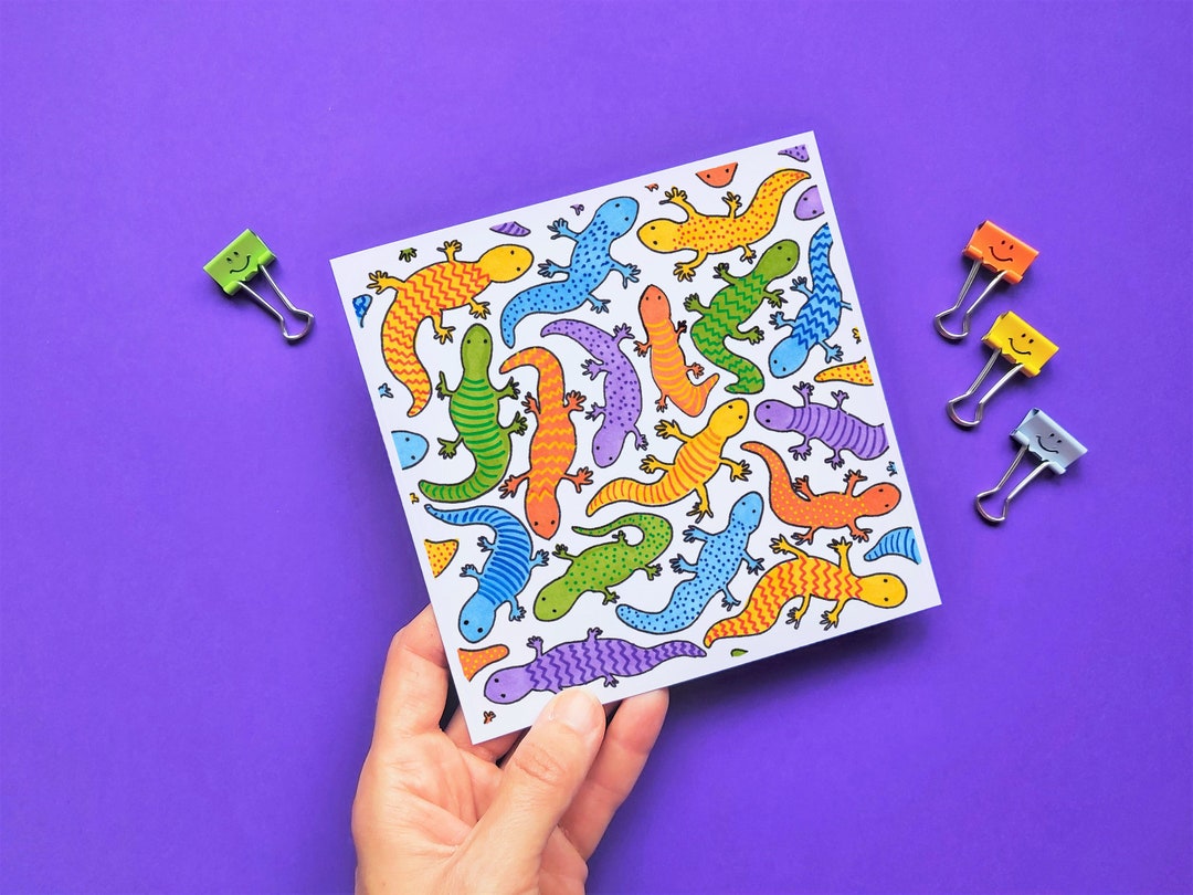 Gecko Birthday Card, Lizard Birthday Card, Leopard Gecko Card ...