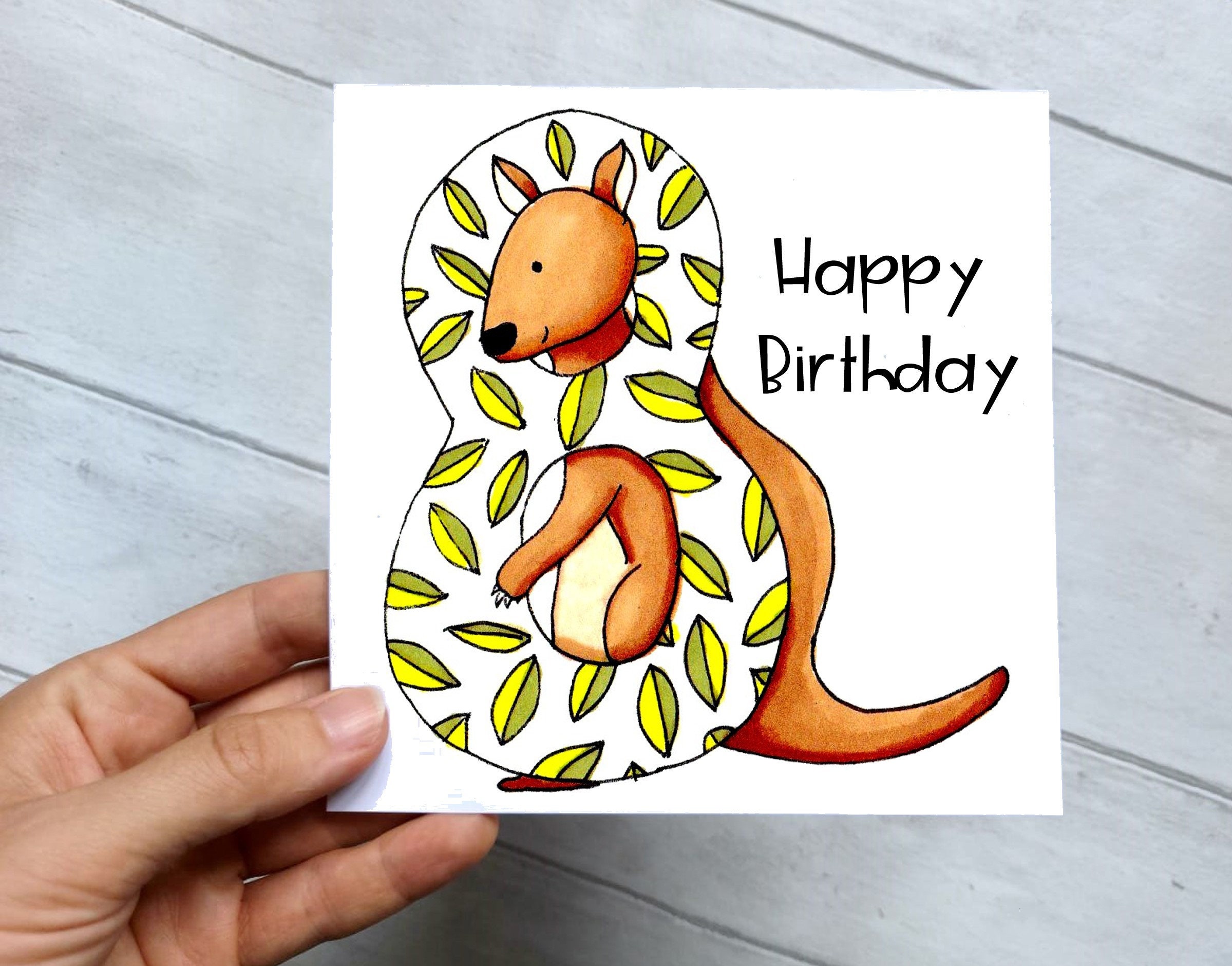 Personalised 8th Birthday Card Age 8 Card Birthday Girl | Etsy