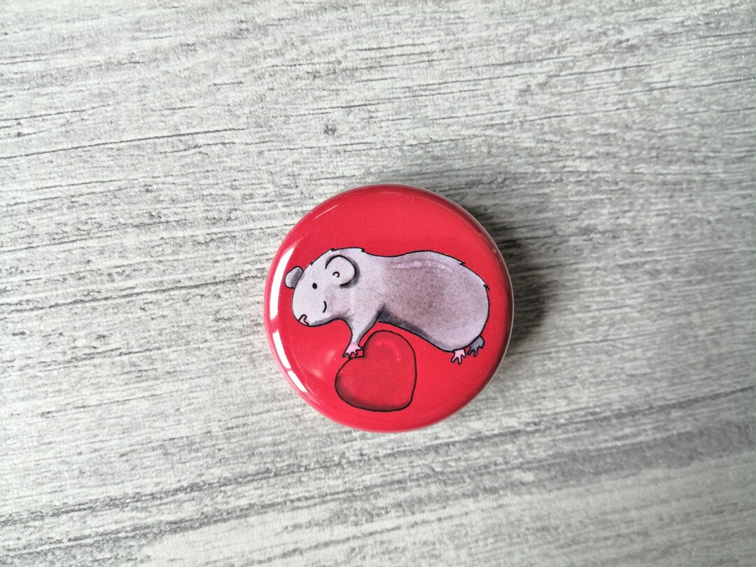 Guinea Pig Badge Guinea Pig Christmas Gift Guinea Pig - Etsy