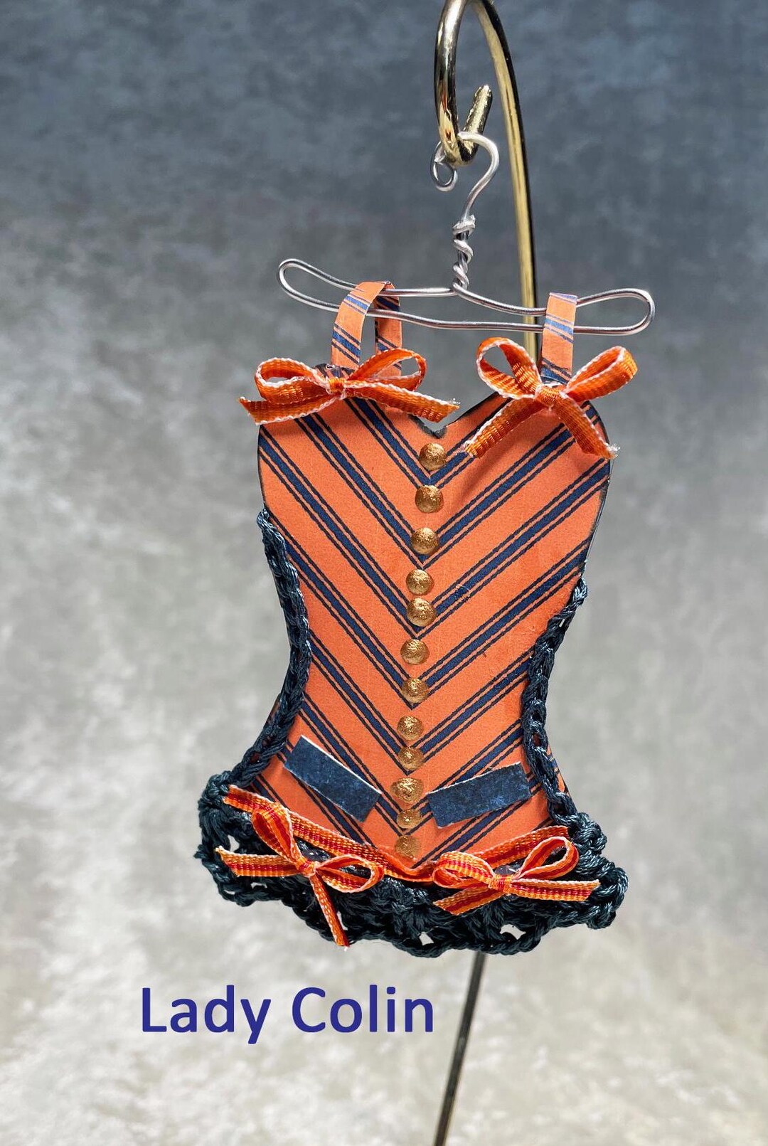 Miniature Corset Bustier ~ Regency Victorian ~ Lady Colin ~ Hanger ...