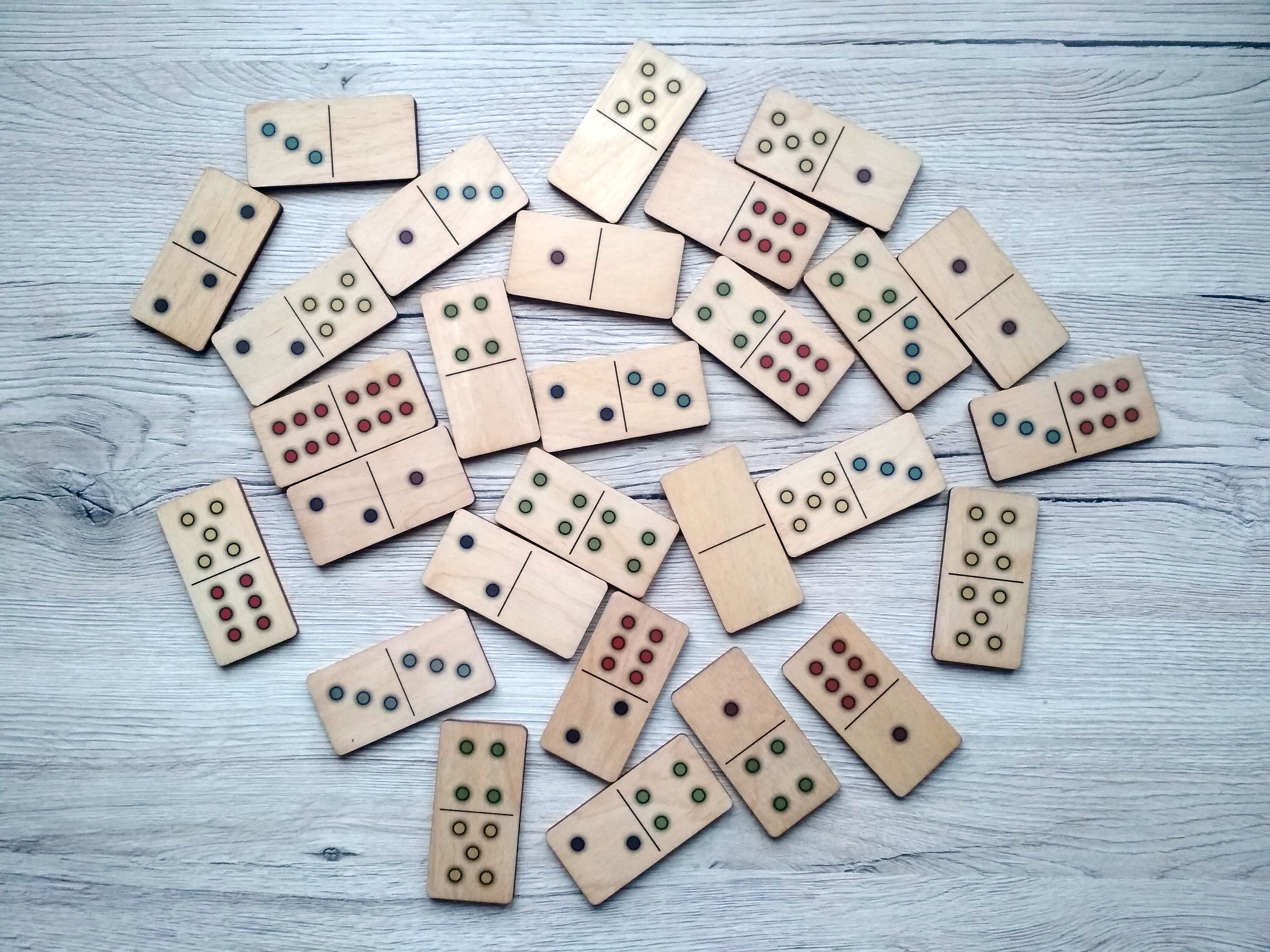 Clásico dominó juego educativo juego de mesa dominó dominó de | Etsy