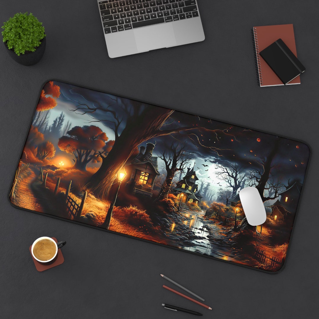 LARGE Witchy Halloween Desk Mat, 3 Sizes Non Slip Desk Pad, Office ...