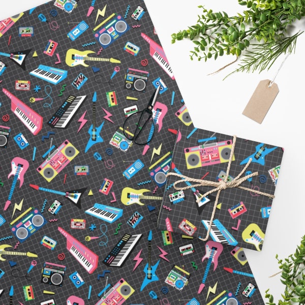 Music Theme Wrapping Paper - Etsy
