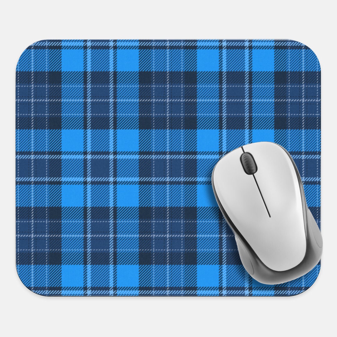Tartan Plaid Mouse Pad, 9"x8" Plaid Tartan Mouse Pad, Tech Desk Office ...