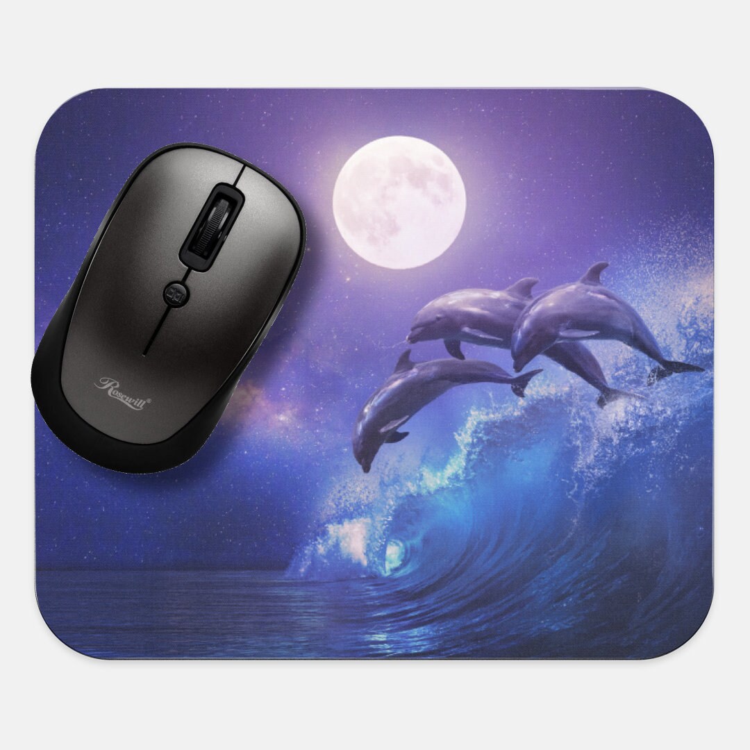 Tapis de souris Dolphin, Tapis de souris Animal Dolphin Ocean Fish 9 ...
