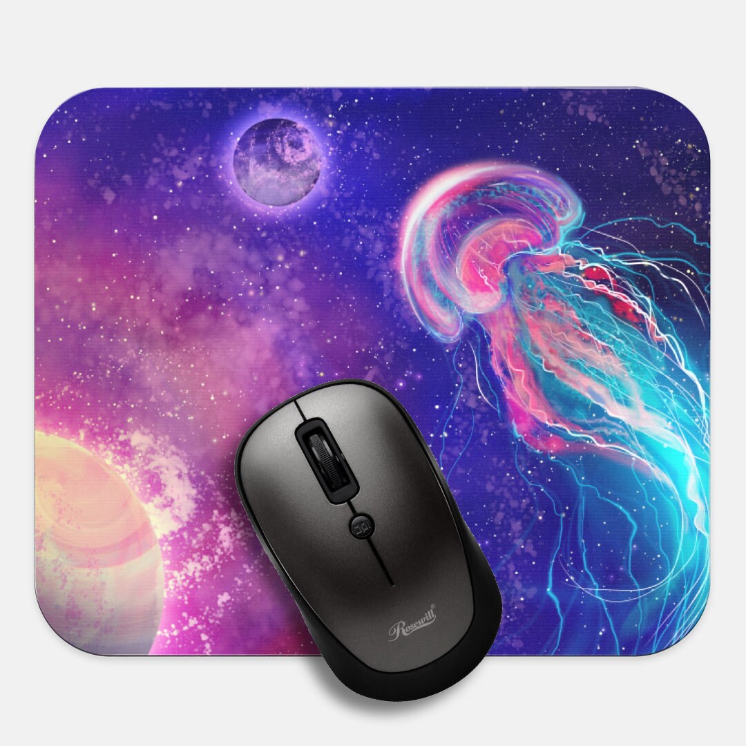 Jellyfish Mouse Pad, 9"x8" Fish Ocean Fish Mouse Pad, Tech Desk Office ...