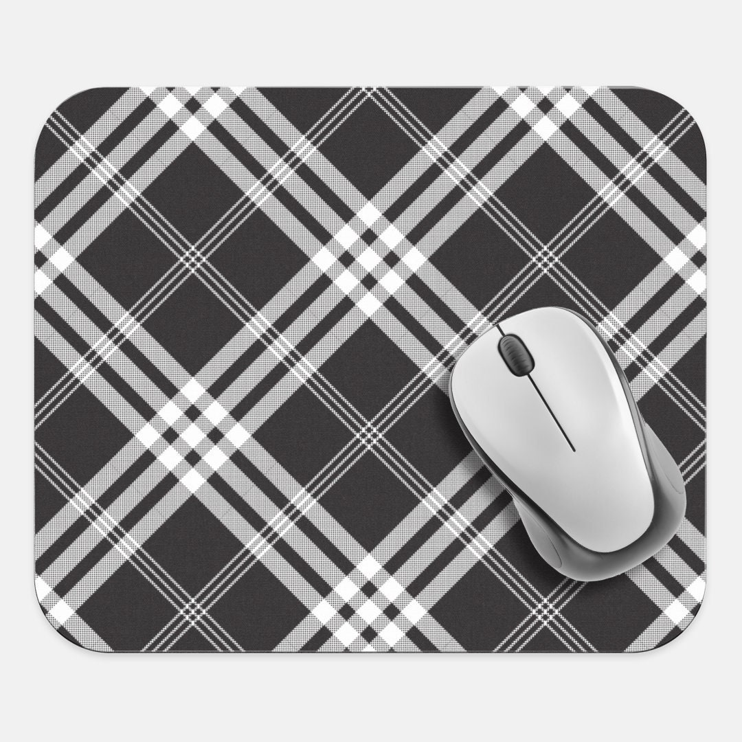 Tartan Plaid Mouse Pad, 9"x8" Plaid Tartan Mouse Pad, Tech Desk Office ...